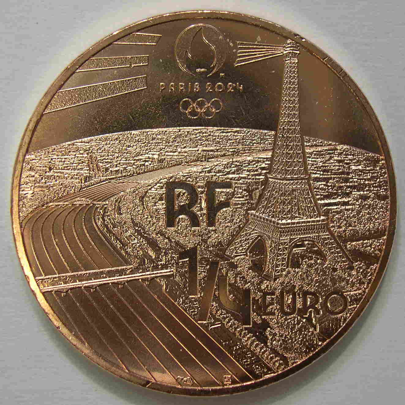 FRANCIA. ¼ EURO. 2022. "HÍPICA SALTO - OLÍMPIADAS PARÍS 2024". SC ...