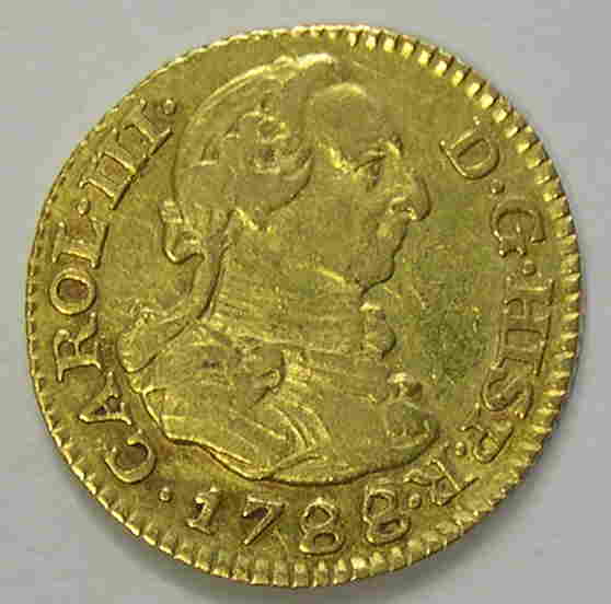 CARLOS III. ½ ESCUDO. 1788. M. MADRID. BC. ORO | Numismática Dracma