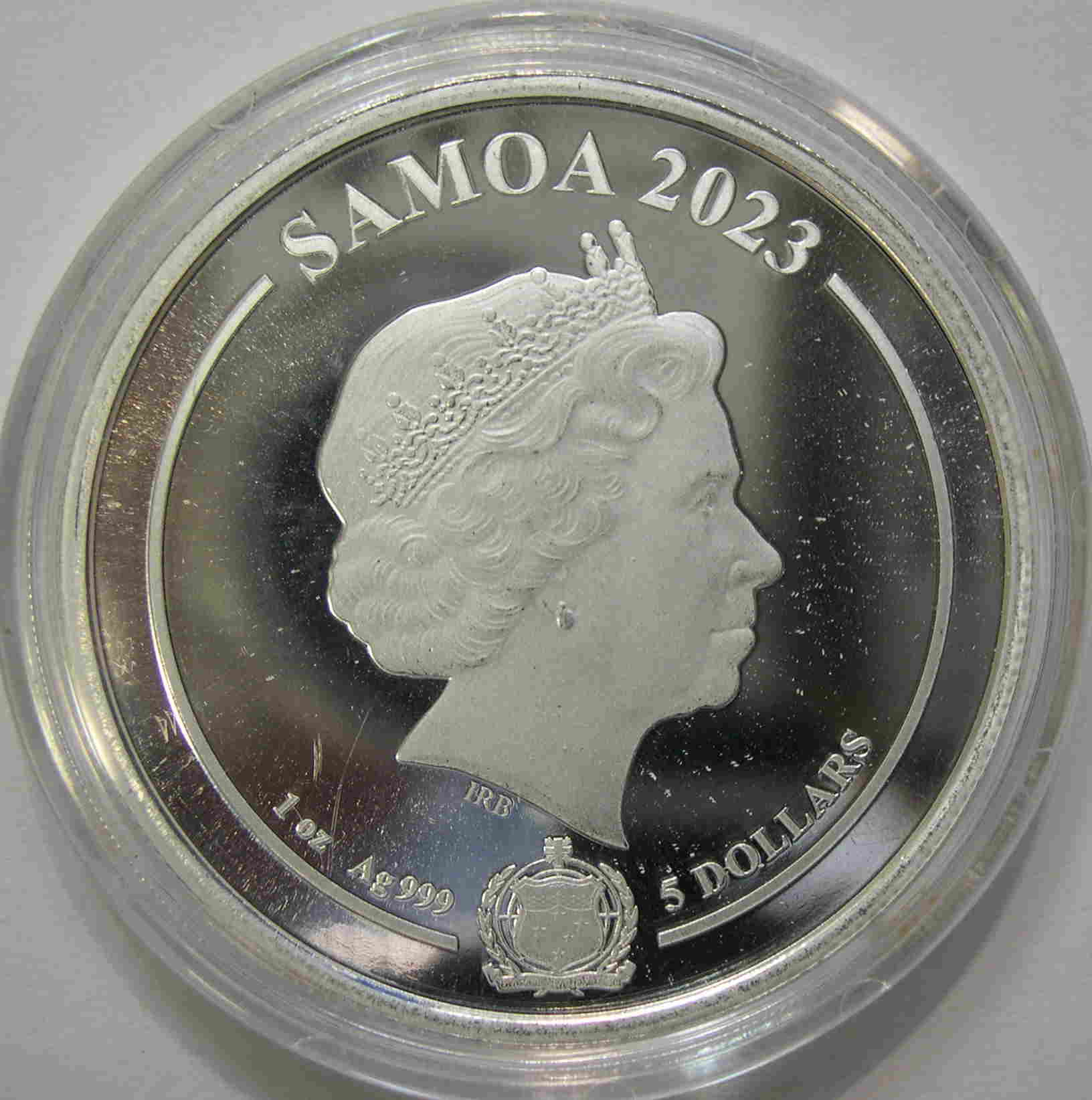 SAMOA. 5 DÓLARES. 2023. "SUPERMAN".1 ONZA PLATA PURA.CON CÁPSULA. PRF ...